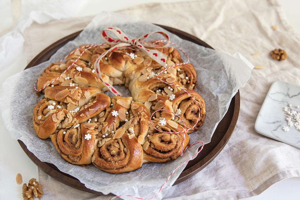 Kaneli-pähkinäkranssi « Leivontablogi Makeaa